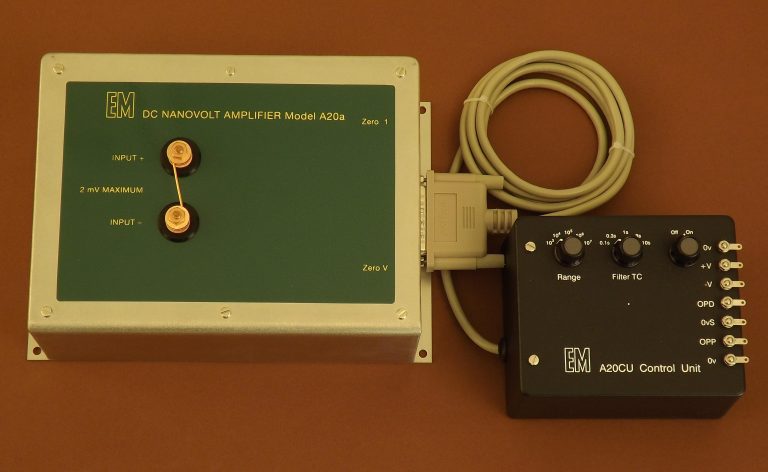 A20a DC Sub-Nanovolt Amplifier – EM Electronics